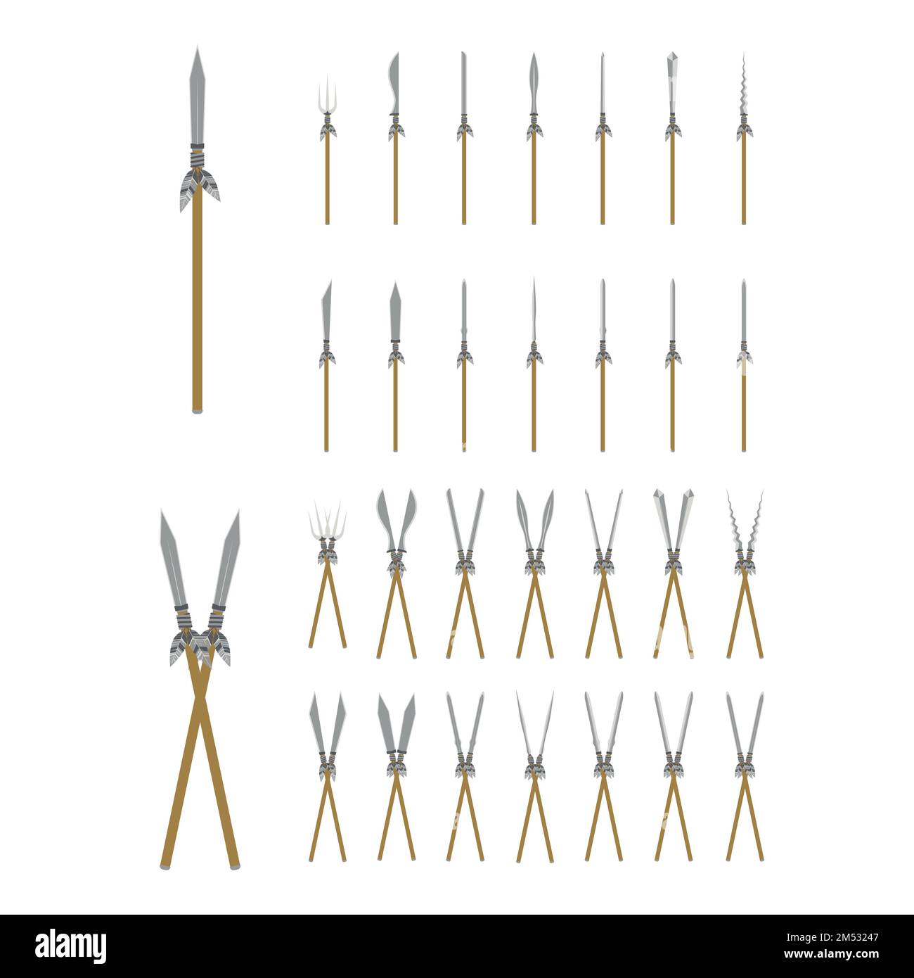 War lance Stock Vector Images - Alamy