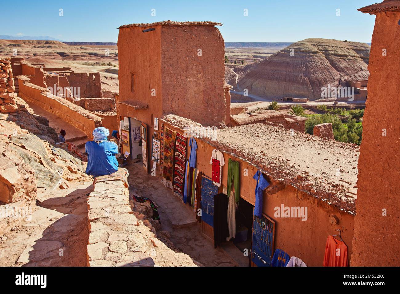 Ait ben Haddou, Morocco, 12 th February, 2017: Beautiful hotel in ...