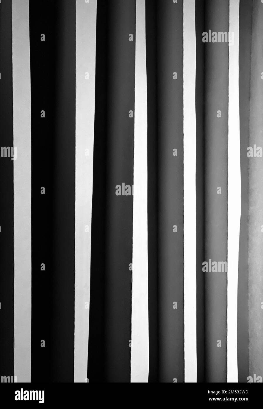 A grayscale of an abstract wall with strips Stock Photo - Alamy