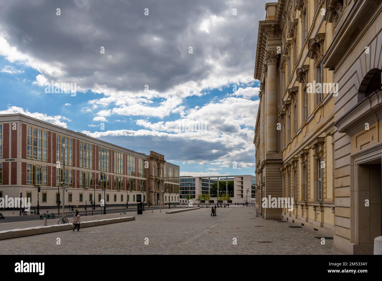 Berlin, Schlossplatz : The reconstructed City Palace and former State ...
