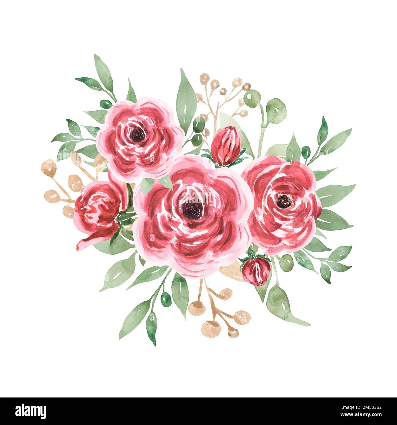Burgandy Floral Greenery Clip Art 45+ Thousand Burgundy Pink Floral