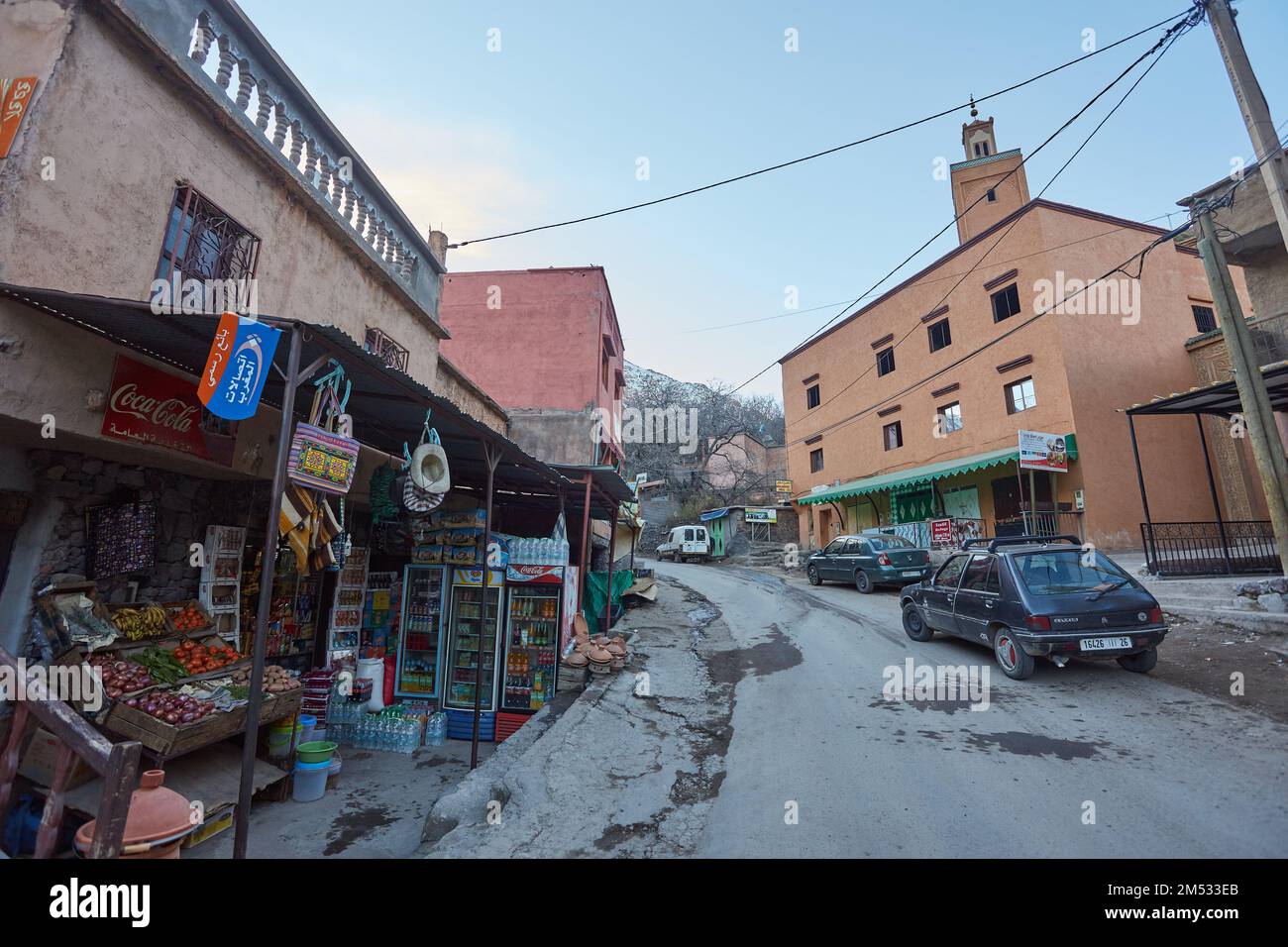 Imlil, Morocco, 07 th February, 2017: city in the Atlas Mountains of ...