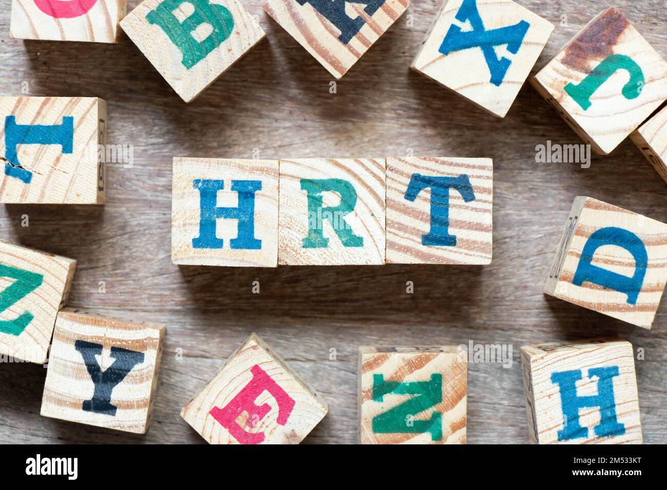 Alphabet Letter Block In Word Hrt Abbreviation Of Hormone Replacement