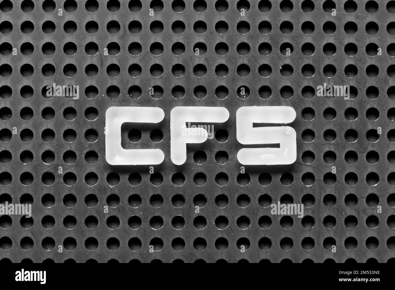 White alphabet letter in word CFS (Abbreviation of Container Freight ...