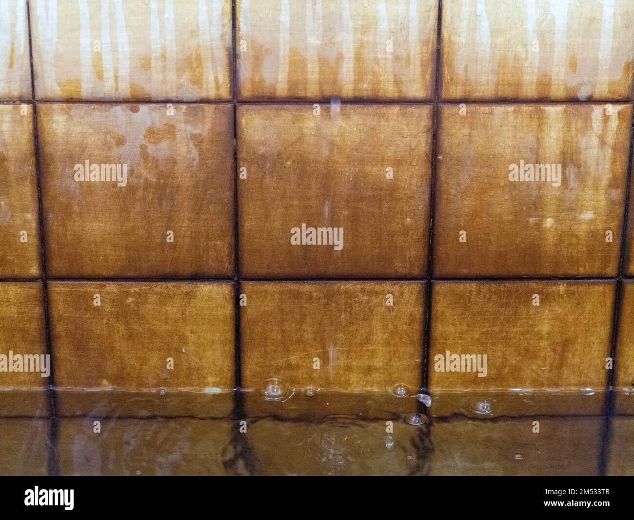 old tiles and water drops Stock Photo - Alamy