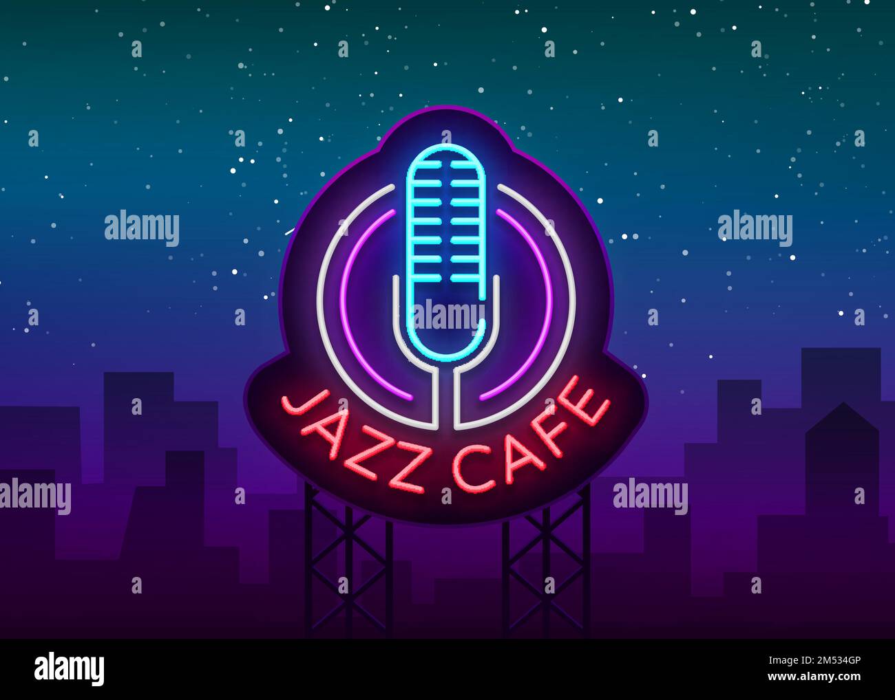 Blues bar neon sign Stock Vector Images - Alamy