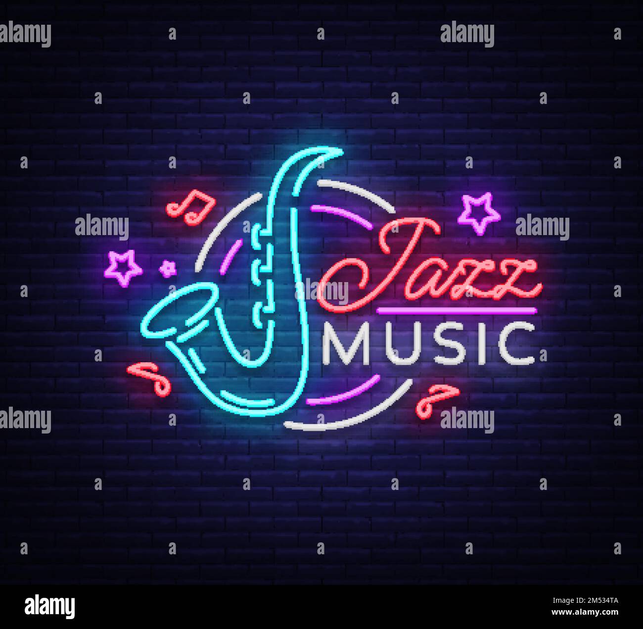 Blues bar neon sign Stock Vector Images - Alamy