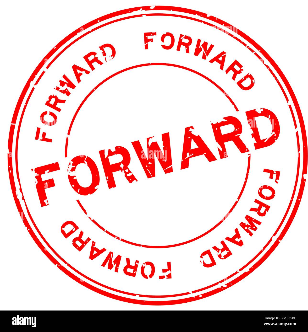 Grunge red forward word round rubber seal stamp on white background Stock Vector Image & Art - Alamy