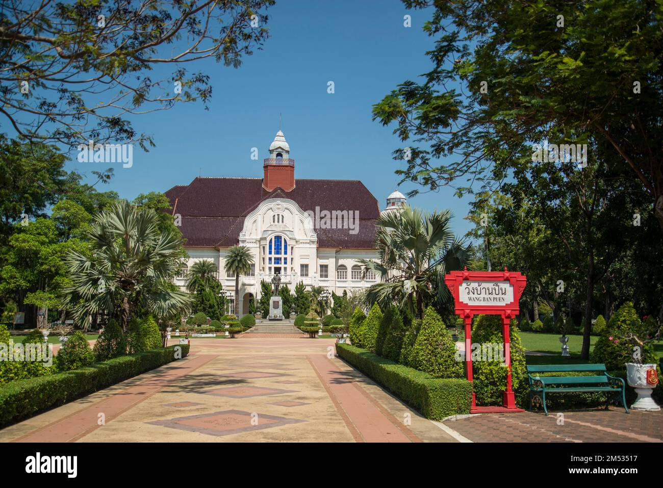 the Royal Palace Phra Ram Ratcha Niwet in the city of Petchaburi in the ...