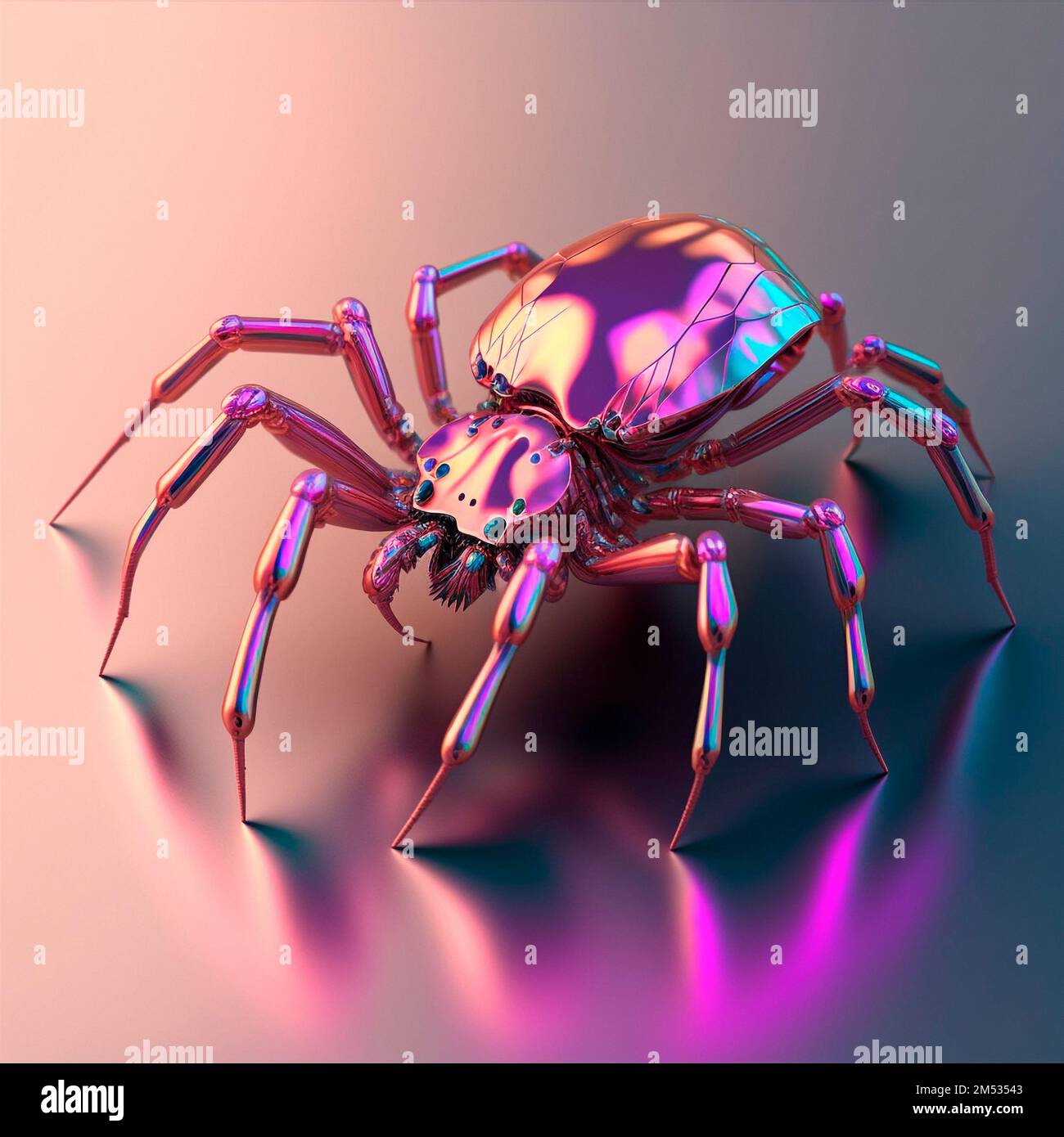 3d golden spider hi-res stock photography and images - Alamy