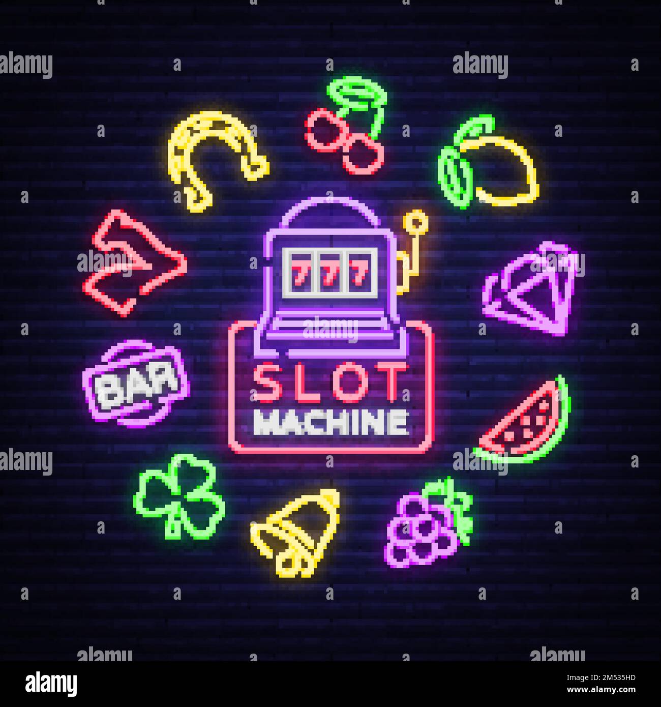 Vintage las vegas neon signs Stock Vector Images - Alamy