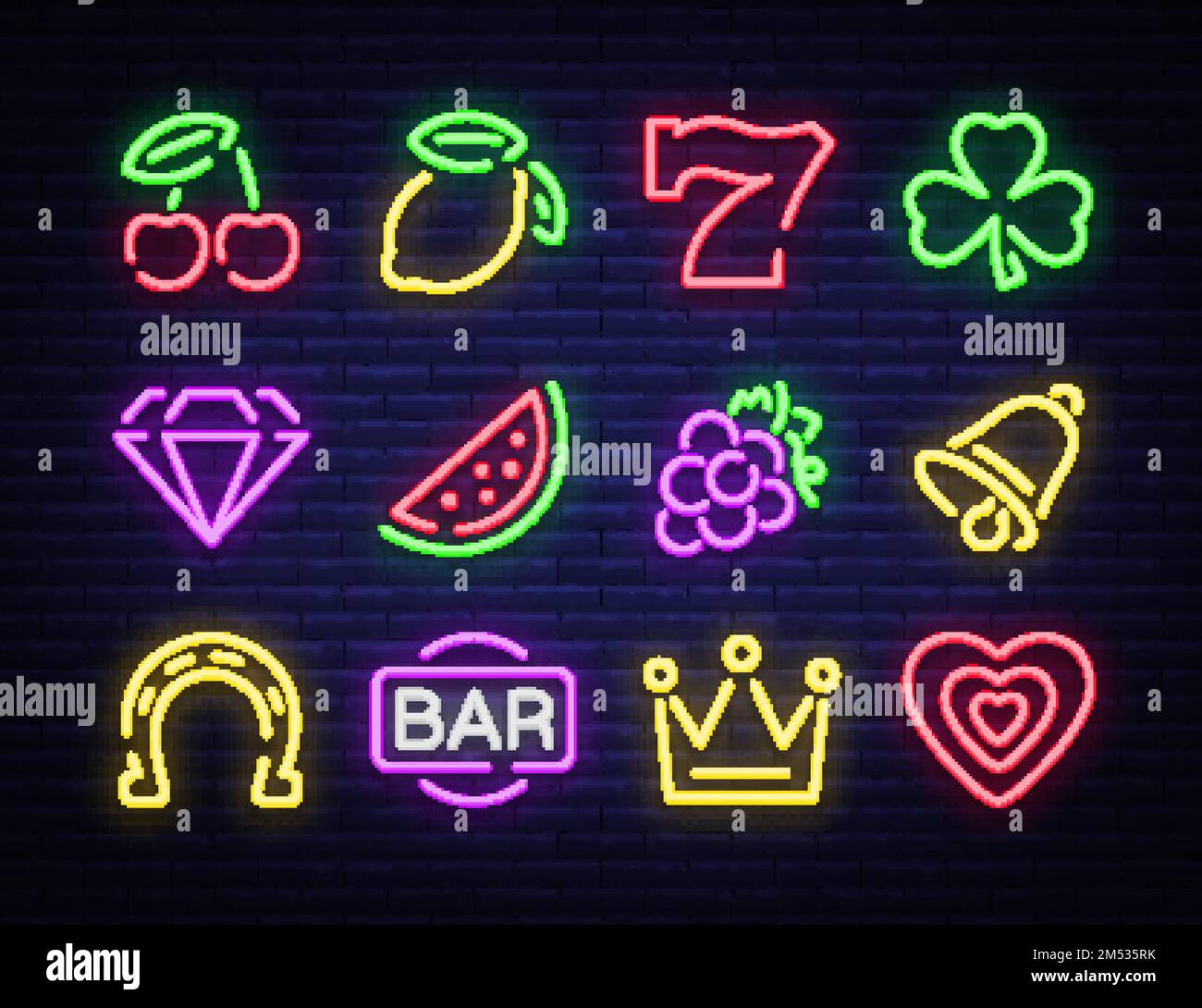 Vintage las vegas neon signs Stock Vector Images - Alamy