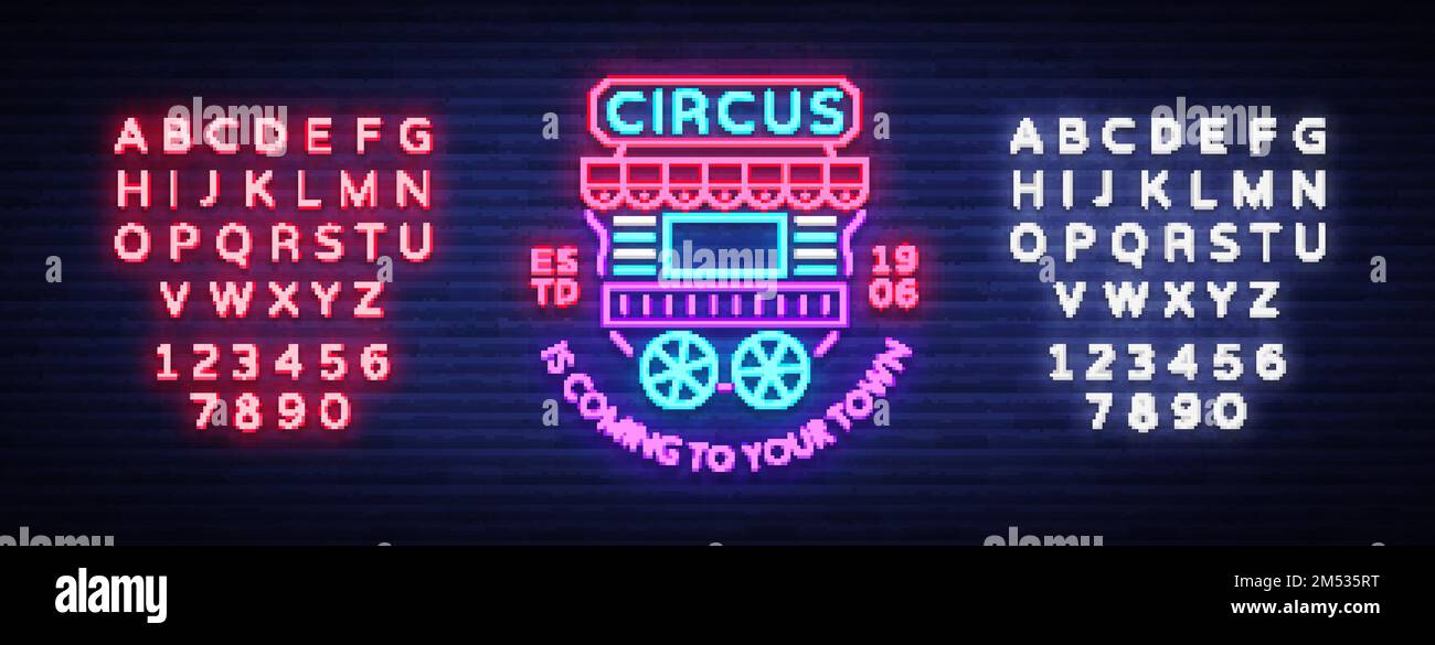 Lion on logo in neon hi-res stock photography and images - Alamy