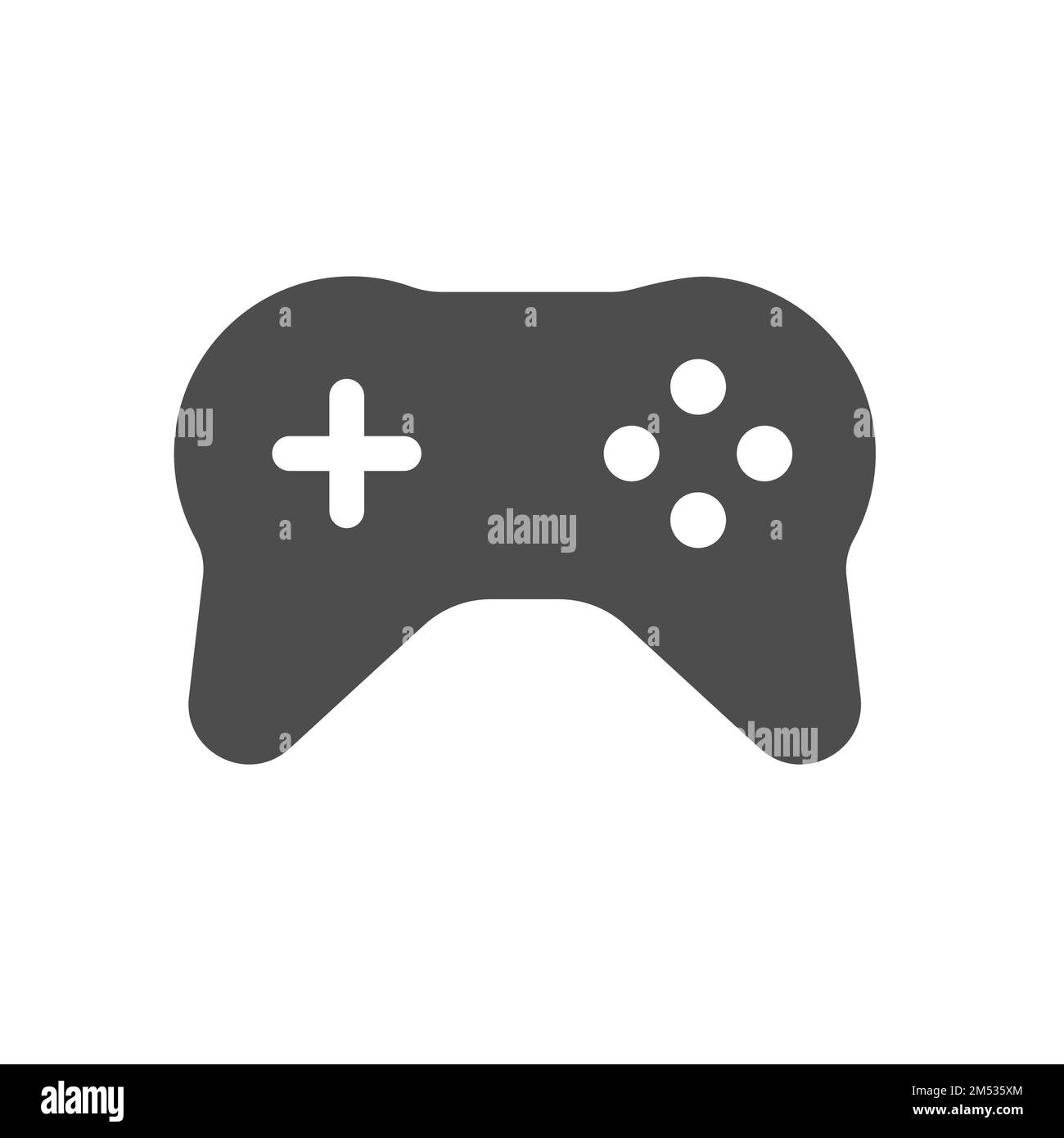 gamepad silhouette vector icon isolated on white Stock Vector Image ...