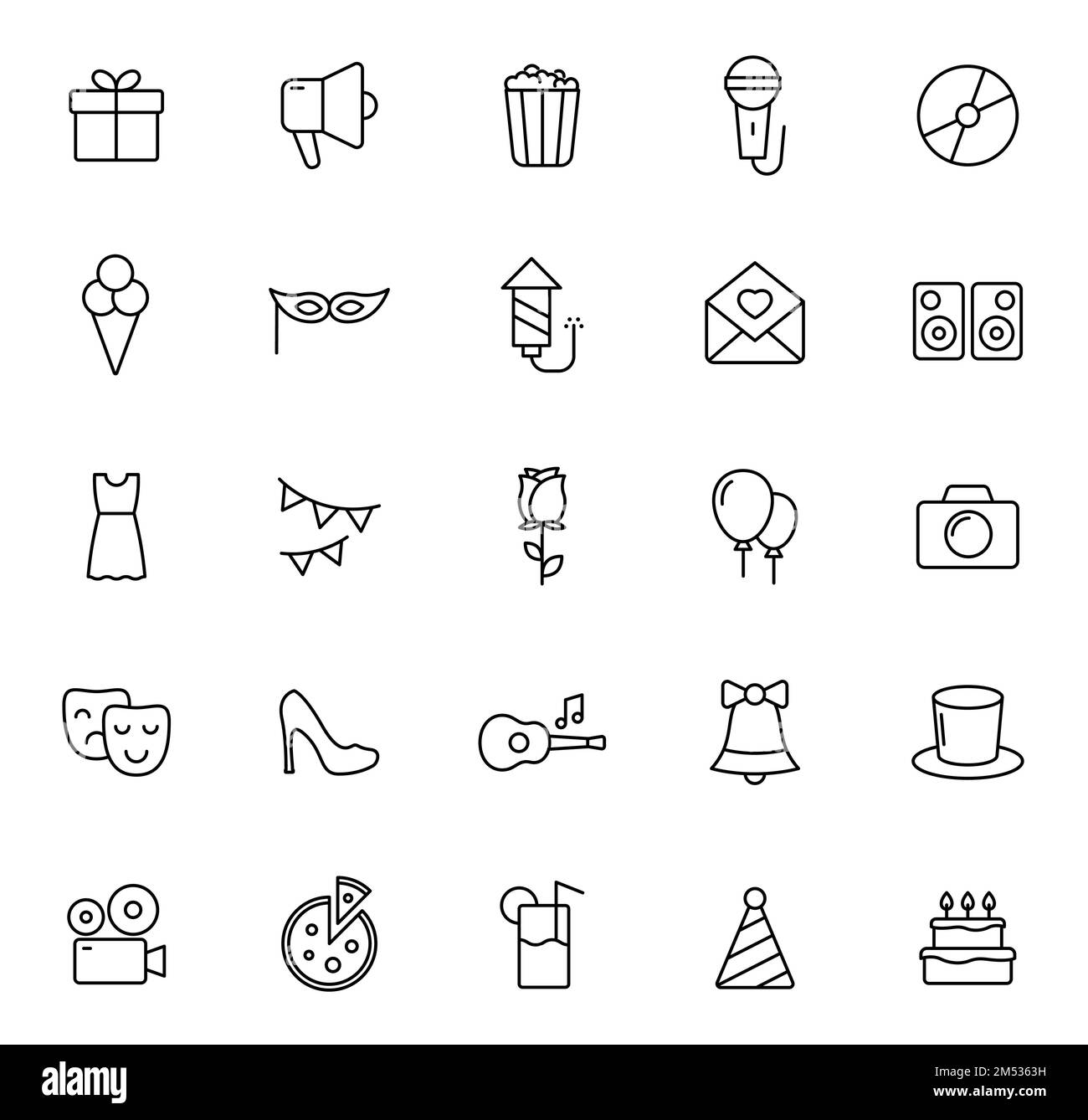 Party outline Black and White Stock Photos & Images - Alamy