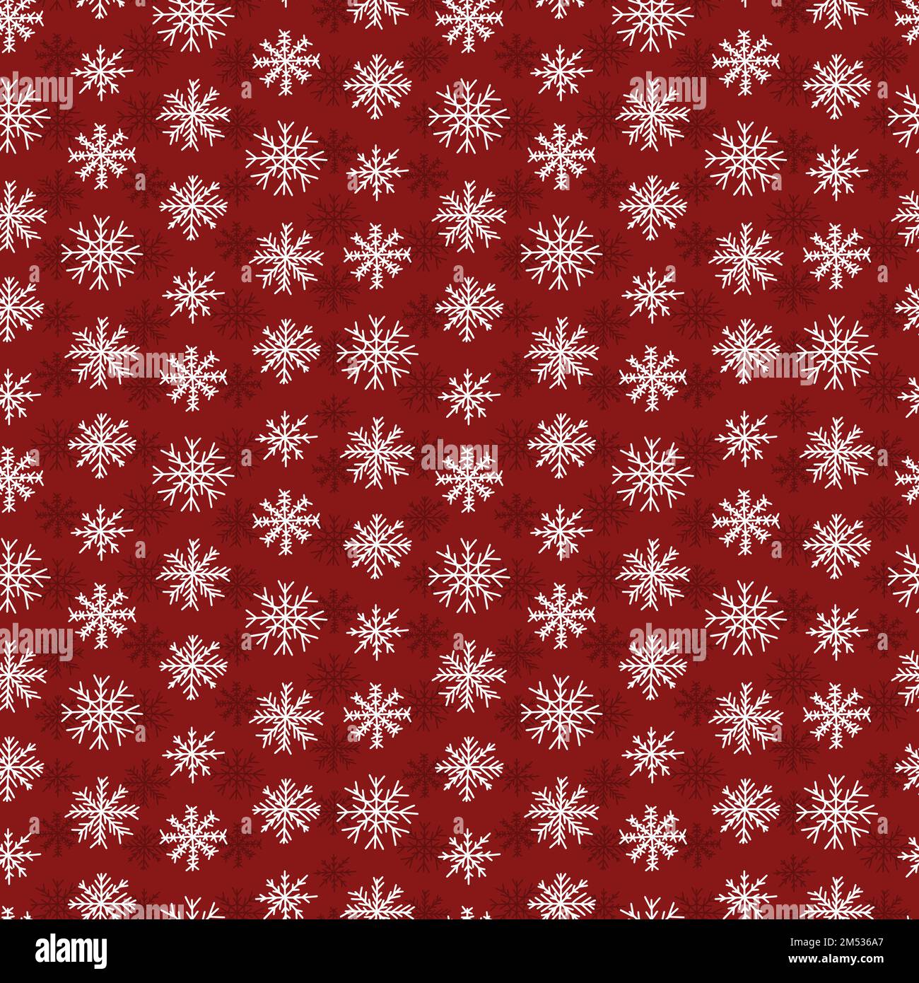 Cute snowflakes vector seamless pattern Stock Vector Image & Art - Alamy