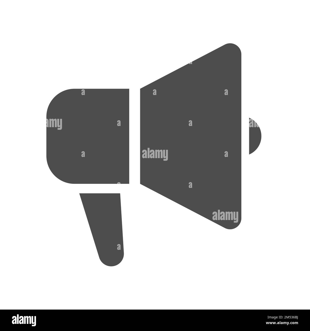 loud hailer silhouette vector icon isolated Stock Vector Image & Art ...