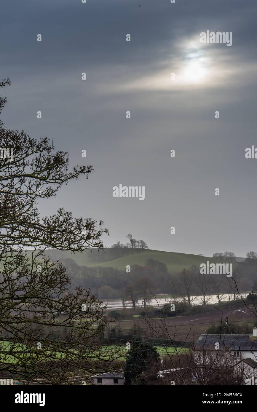 Winter Floods in the Otter Valley Stock Photo - Alamy