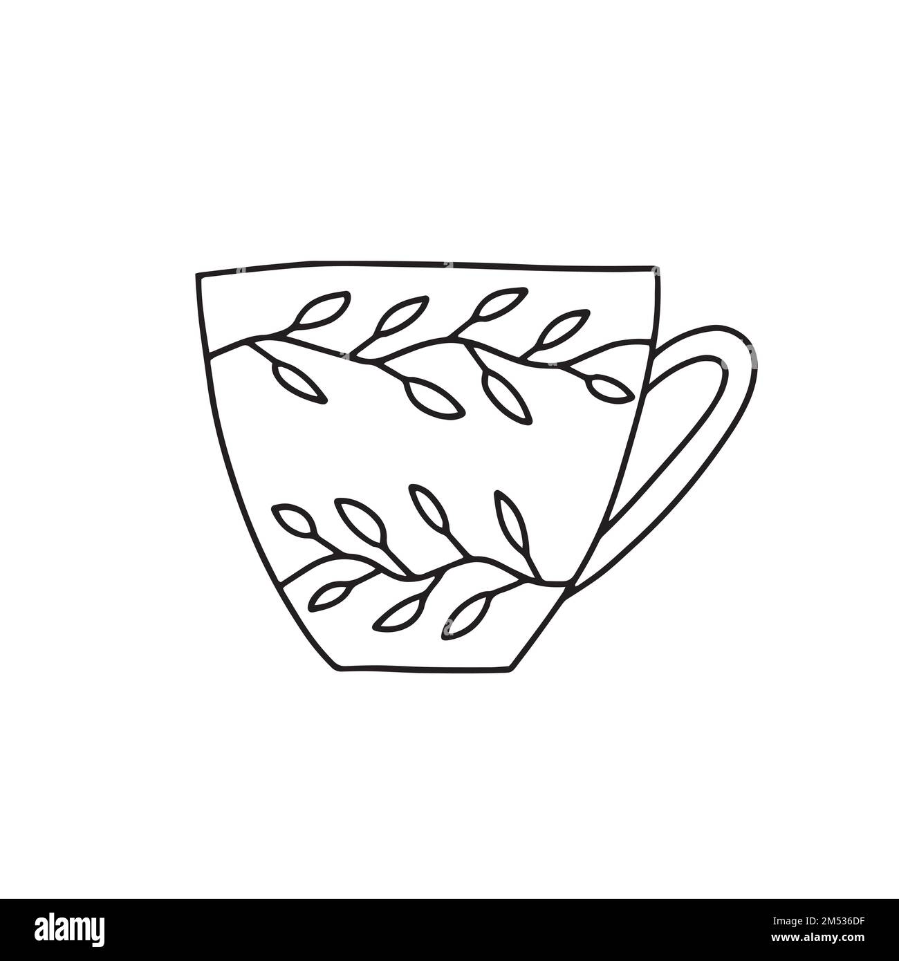 Doodle cup of tea vector illustration Stock Vector Image & Art - Alamy