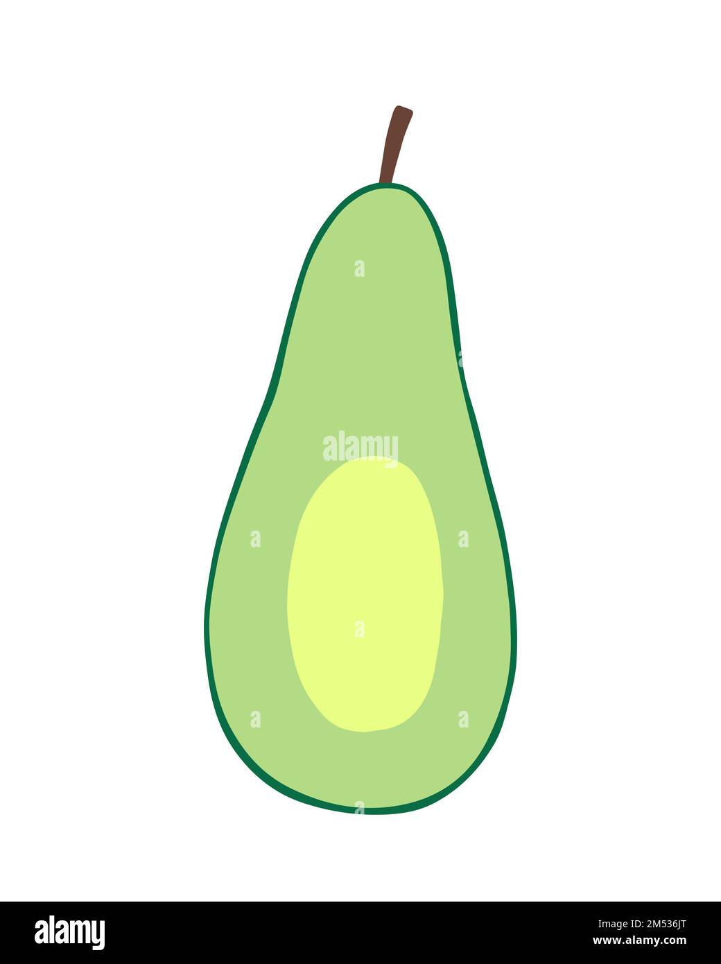Avocado in section vector illustration Stock Vector Image & Art - Alamy