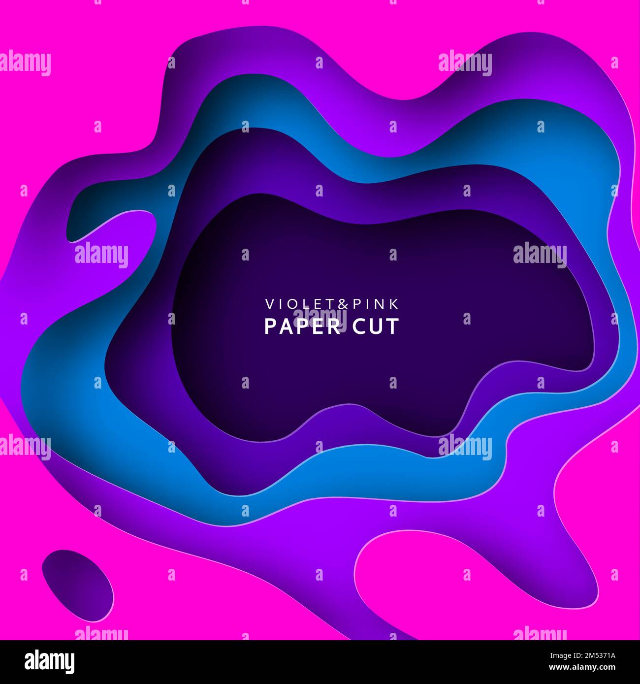 Paper cut abstract background with paper cut shapes. Template design ...