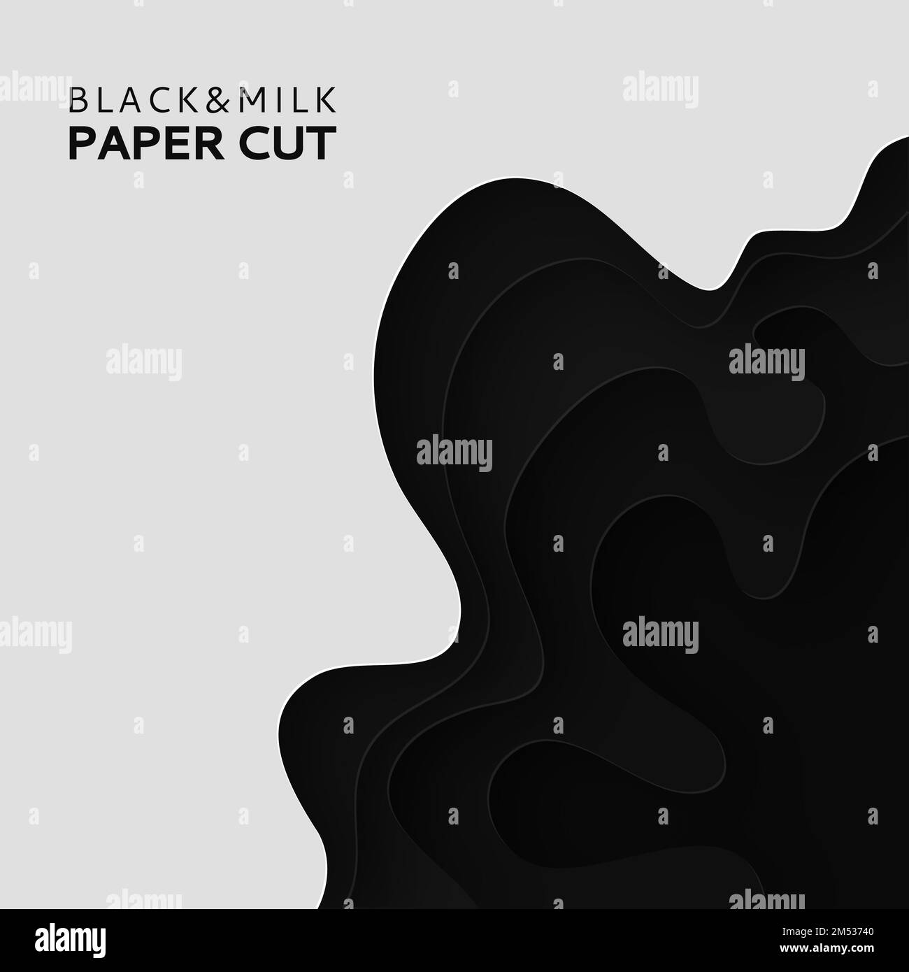 Paper cut background with milk. Abstract soft poster textured wavy ... Paper cut background with milk. Abstract soft poster textured wavy ...