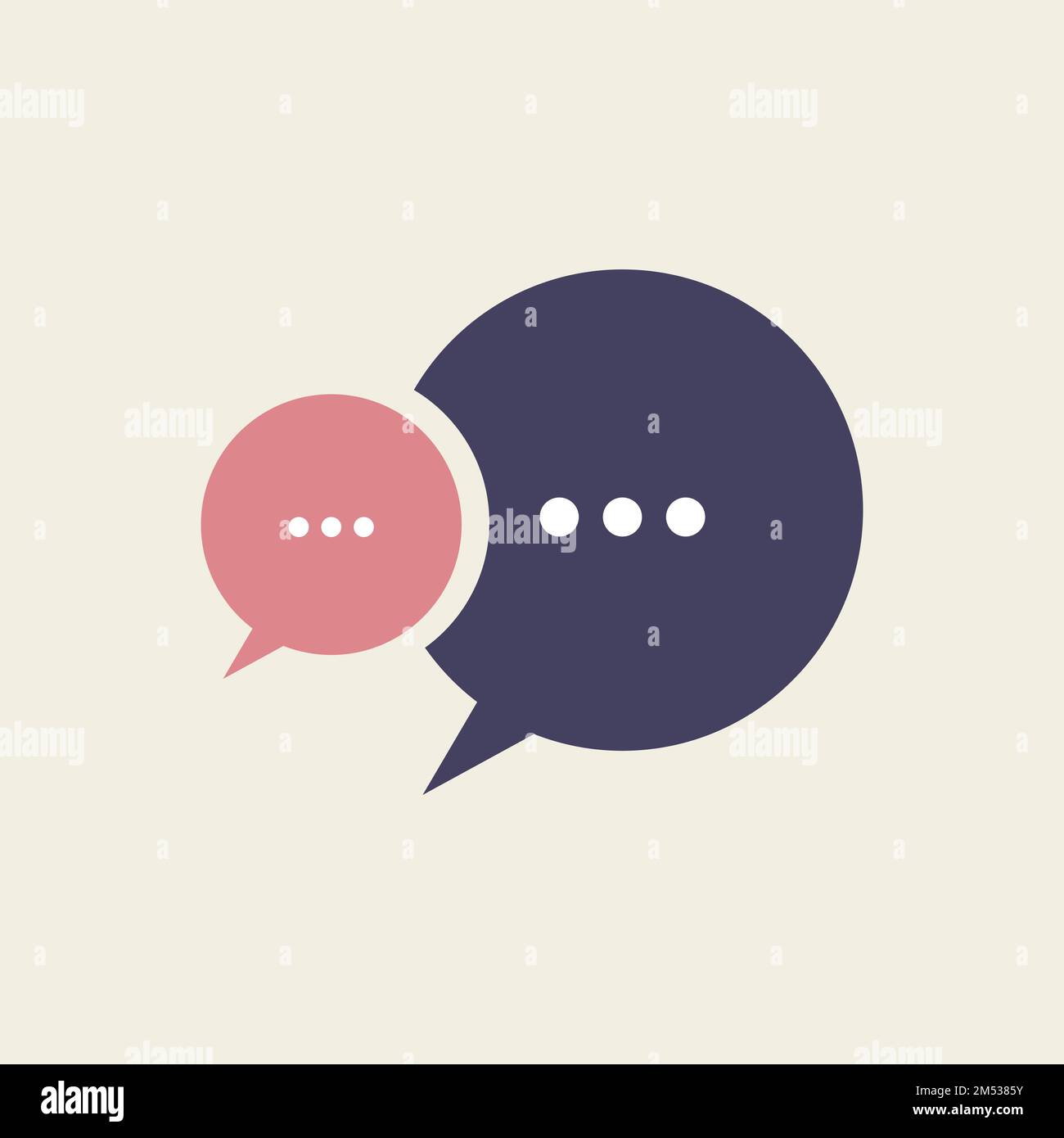 Bubble comment logo, message icon, messenger symbol. Communication ...