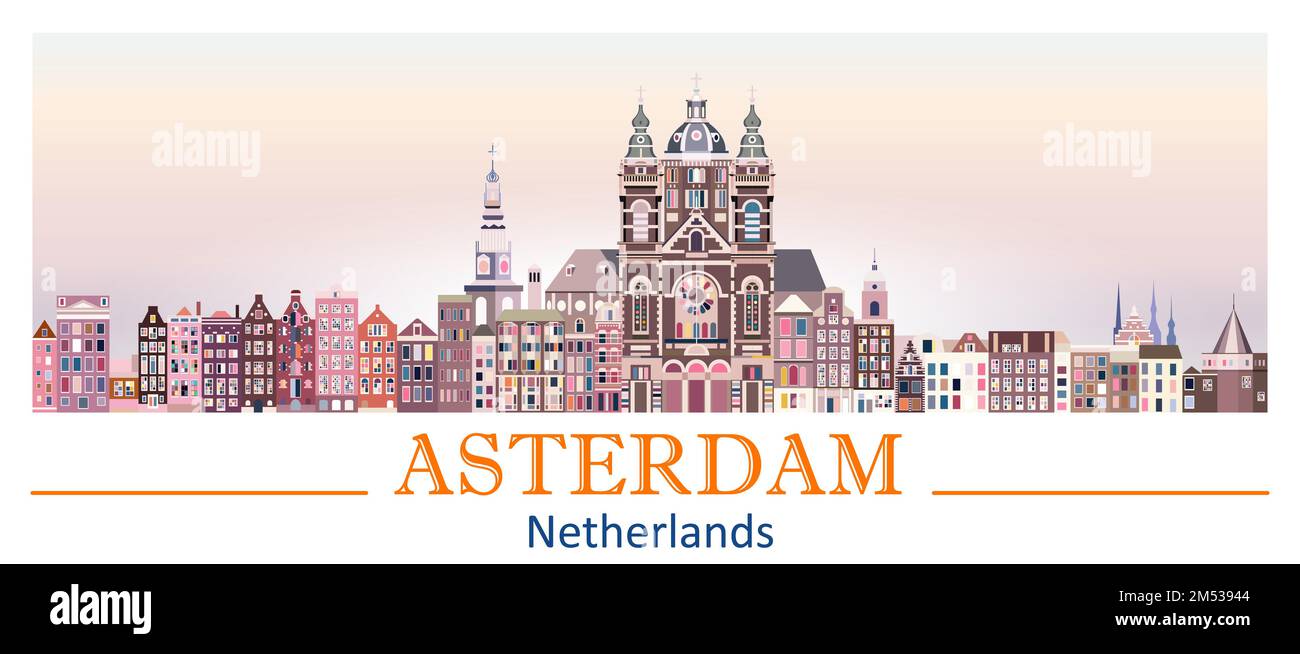 Buildings in amsterdam Stock Vector Images - Alamy