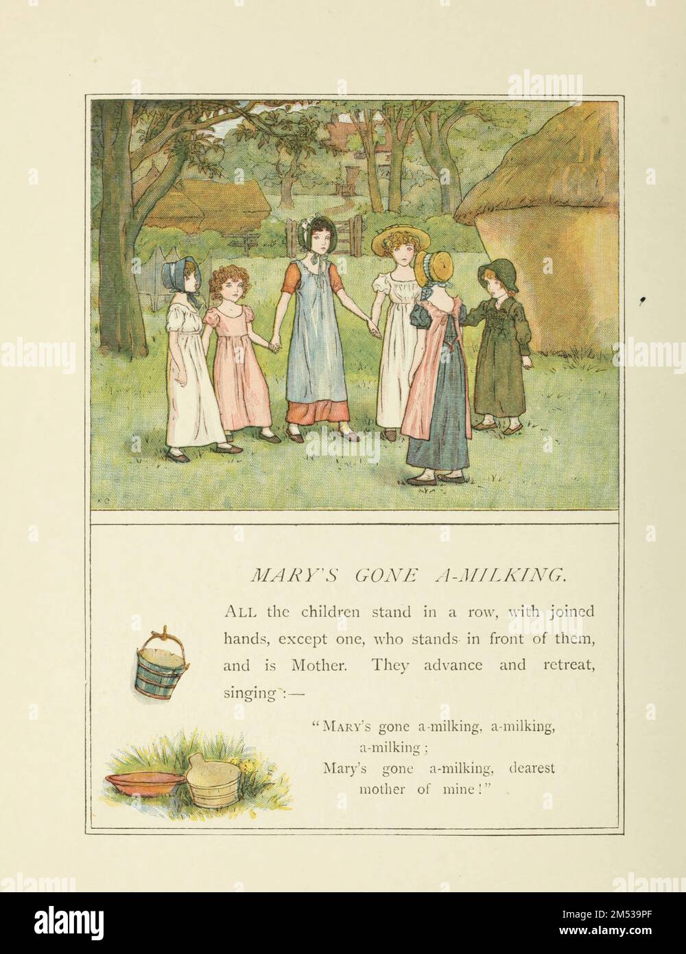 How to play Mary’s Gone A-Milking from the book Kate Greenaway's book ...