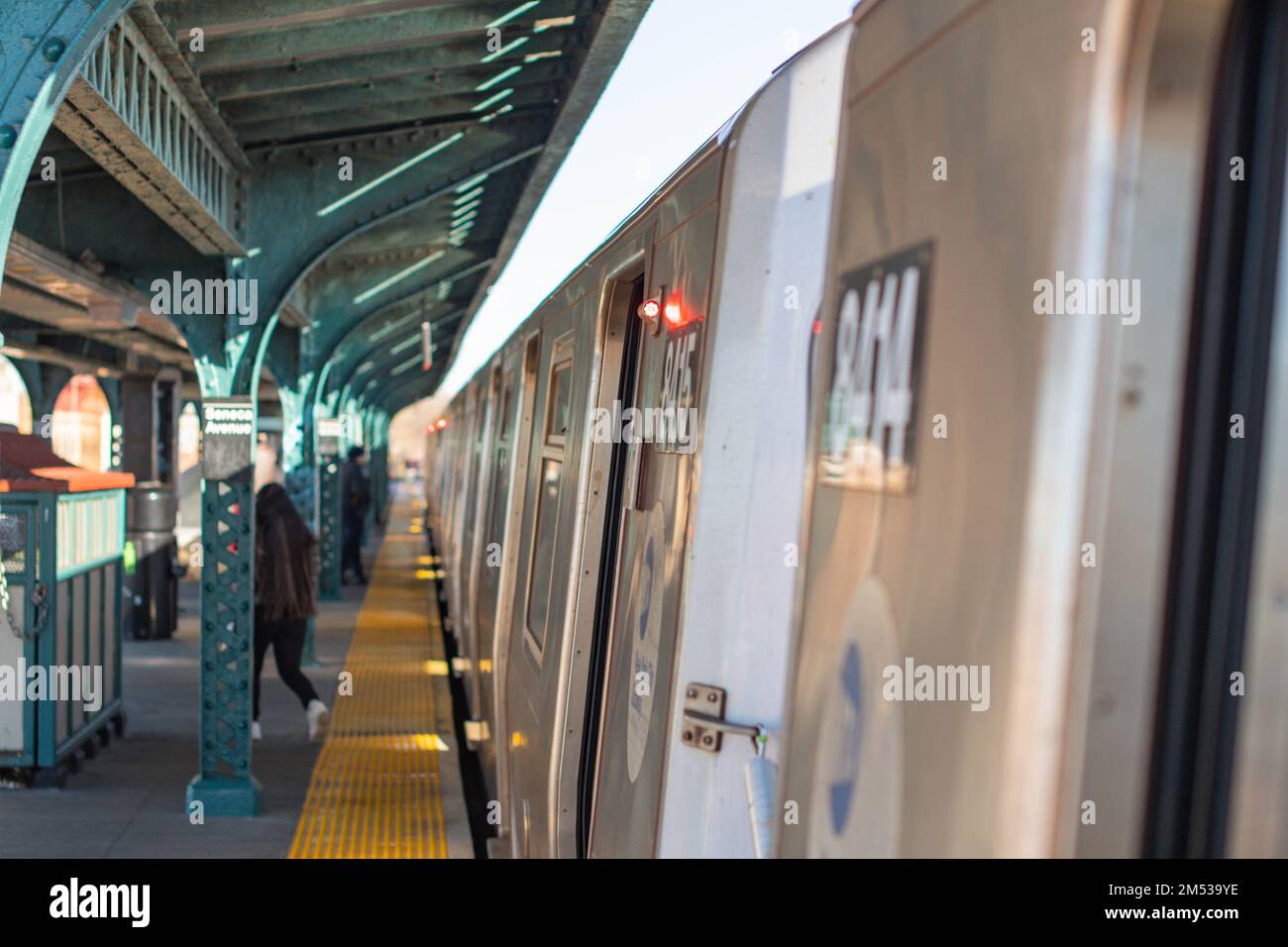 Subway NYC platform transit public transport copy space graphic ...