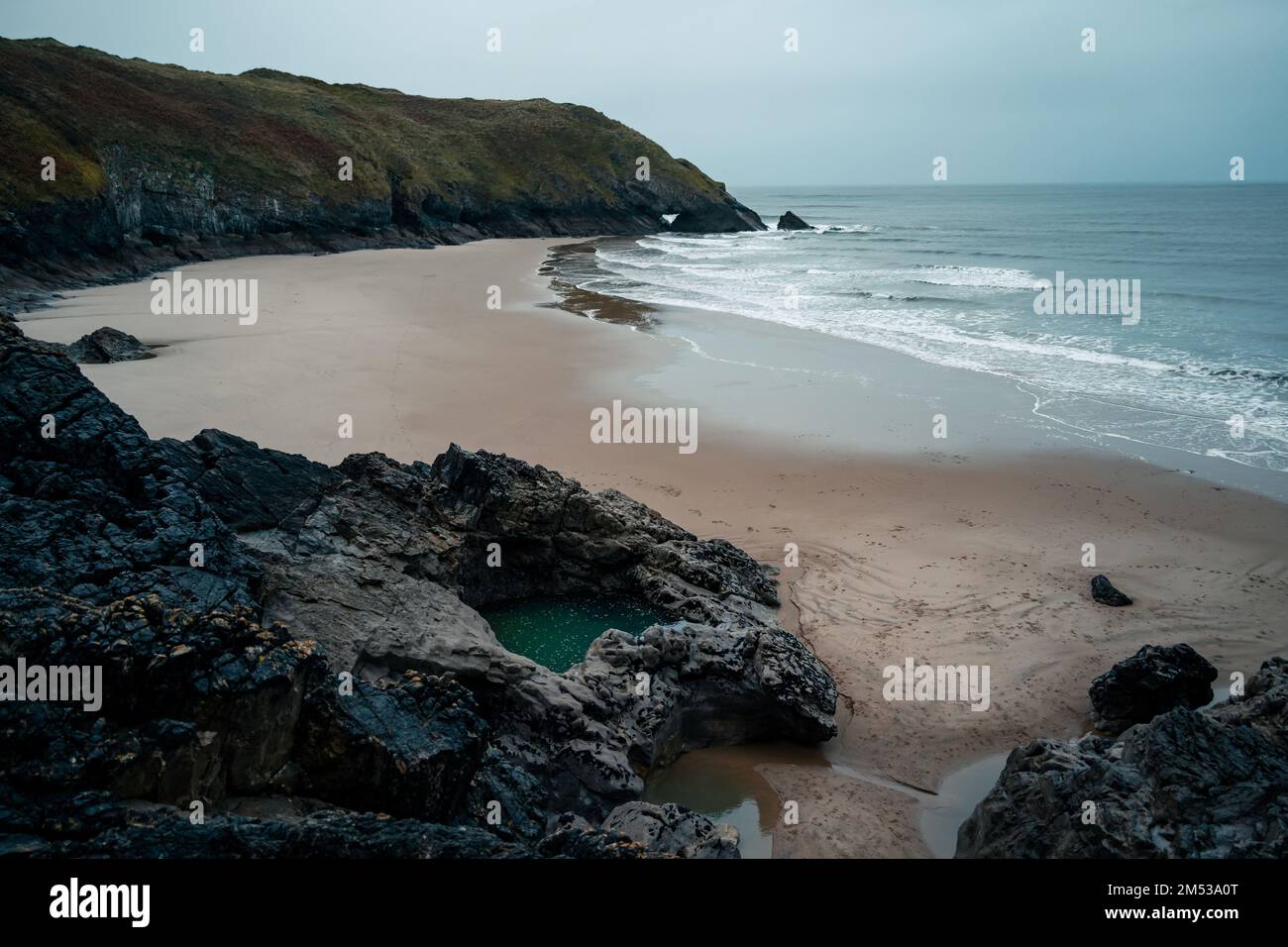 Blue Pool Bay or Bluepool Corner, near Broughton Bay beach in the ...