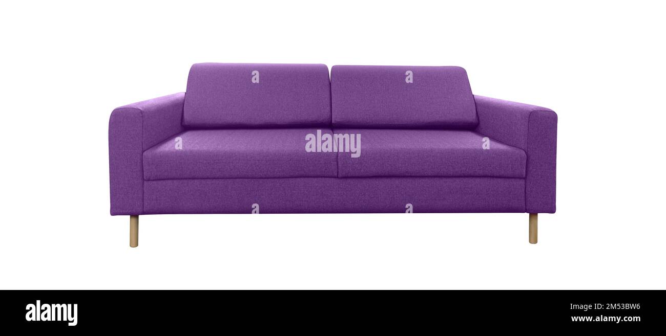 furniture Violet color sofa bed multi function with isolated on a white ...