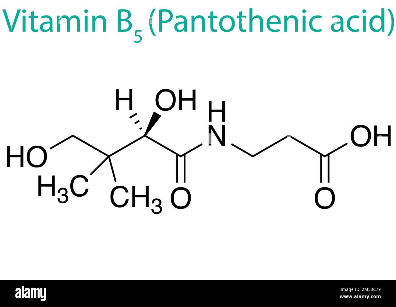 Vitamin b5 isolated on Stock Vector Images - Alamy