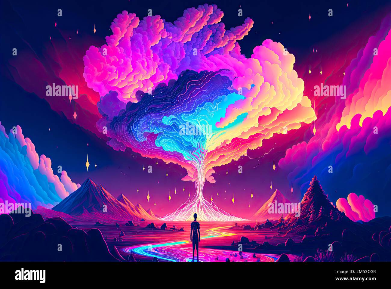 Psychic waves hi-res stock photography and images - Alamy