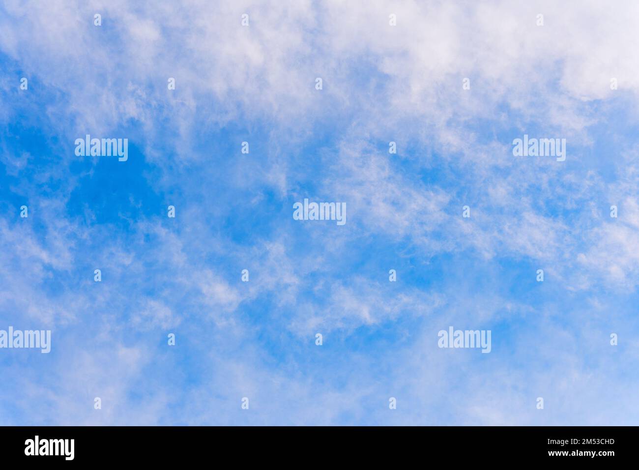 Natural blue sky with white puffy clouds, creative background Stock ...