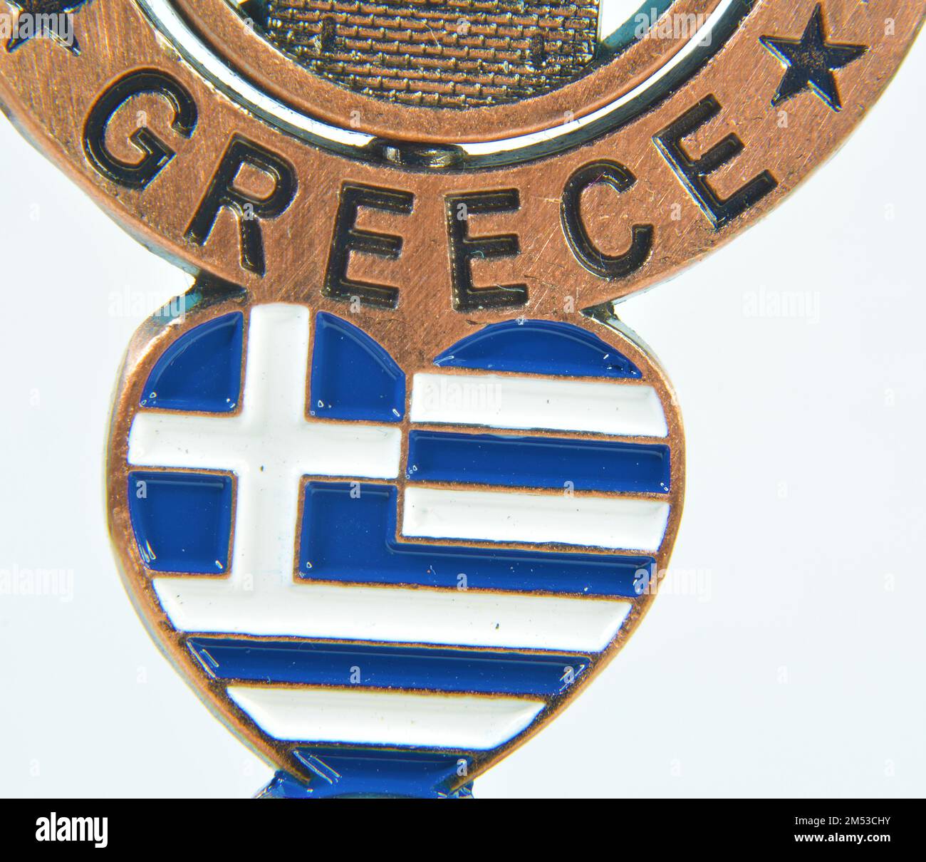 Flag greece in heart hi-res stock photography and images - Alamy