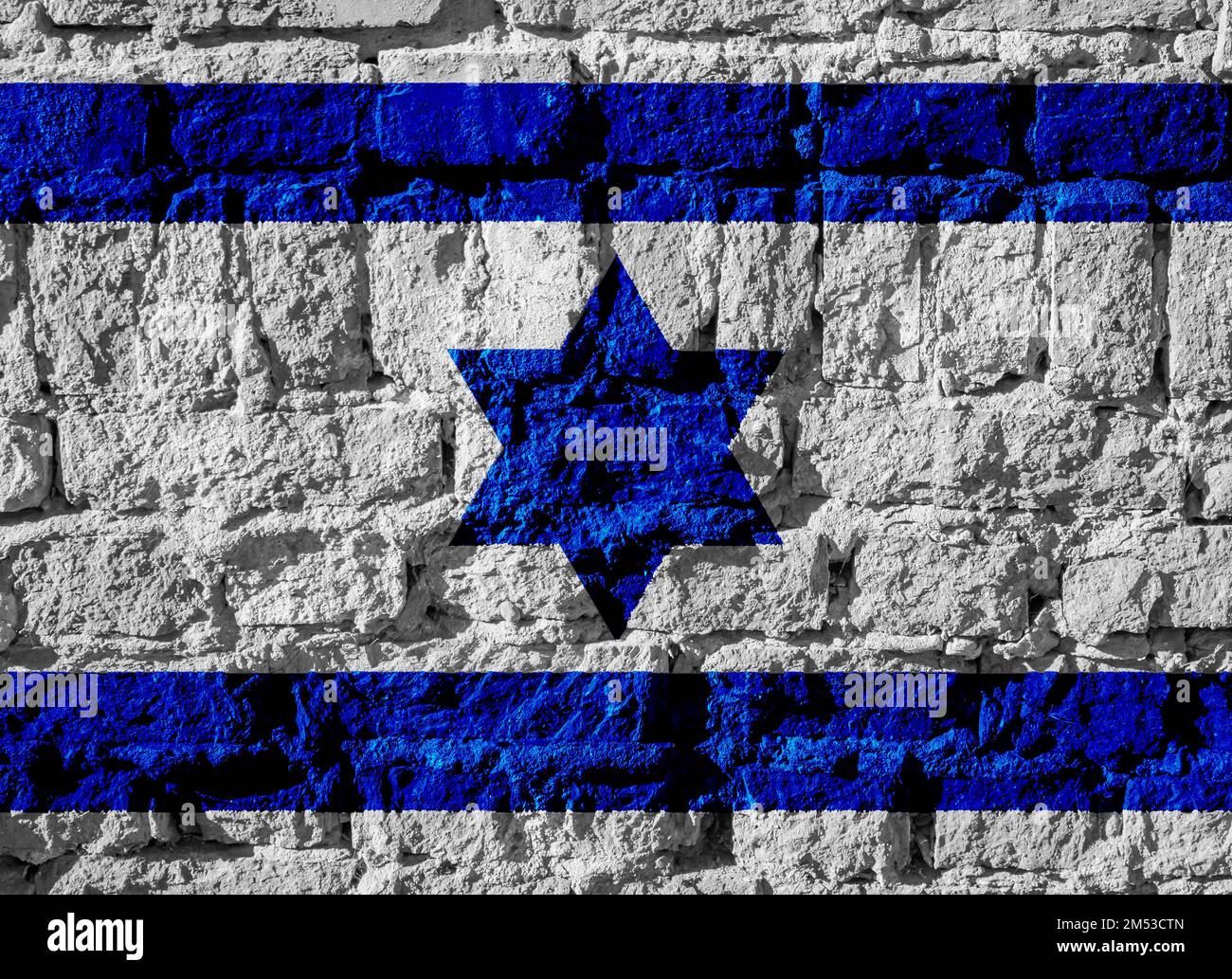 Flag of Israel on a textured background. Concept collage Stock Photo ...