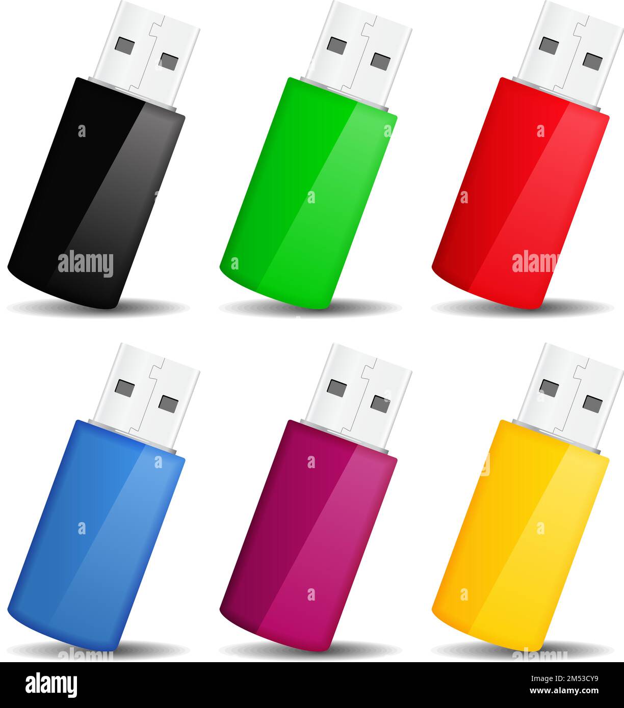 Yellow usb flash drive icon hi-res stock photography and images - Alamy