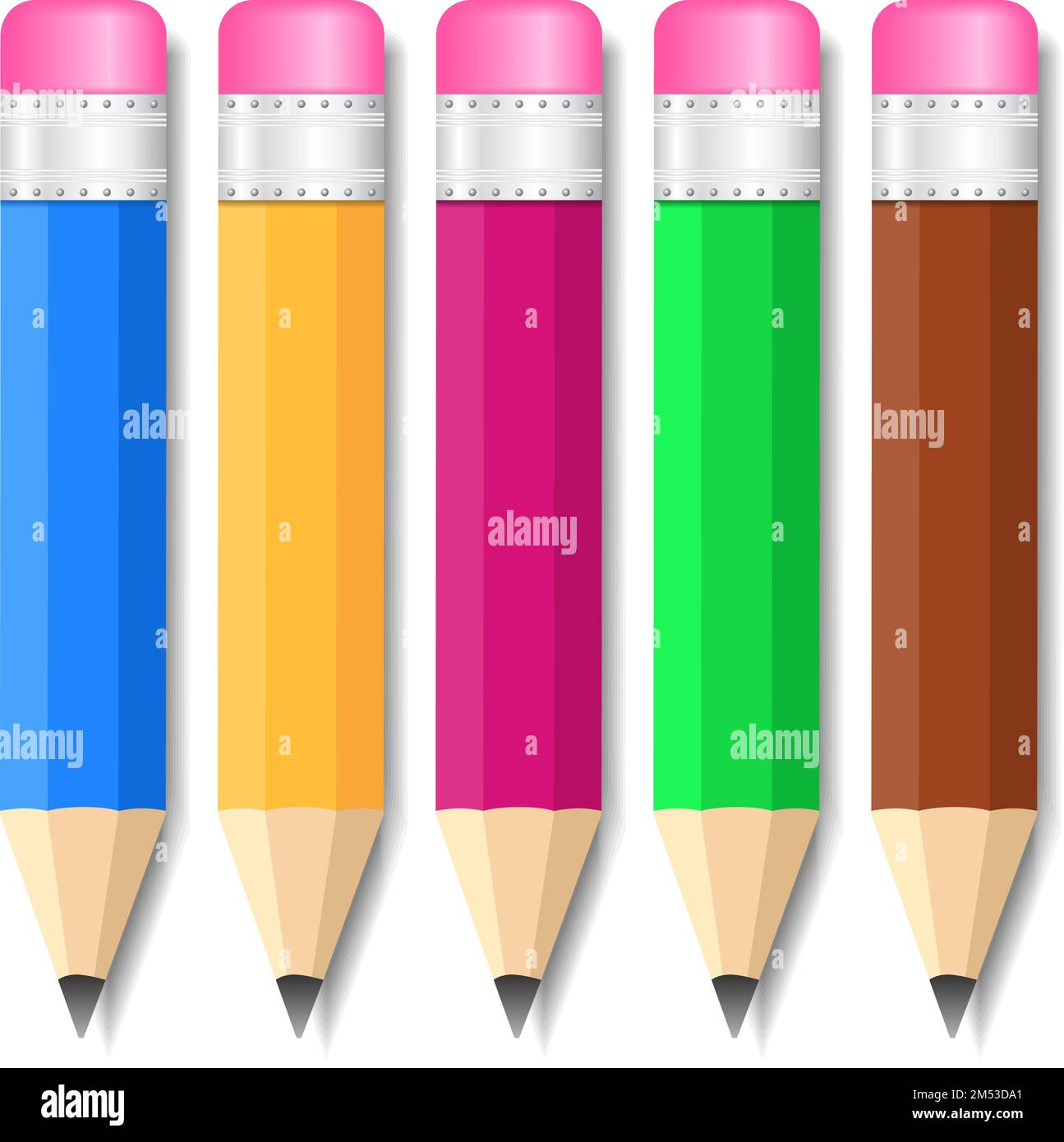 Yellow pencil nobody eraser Stock Vector Images - Alamy