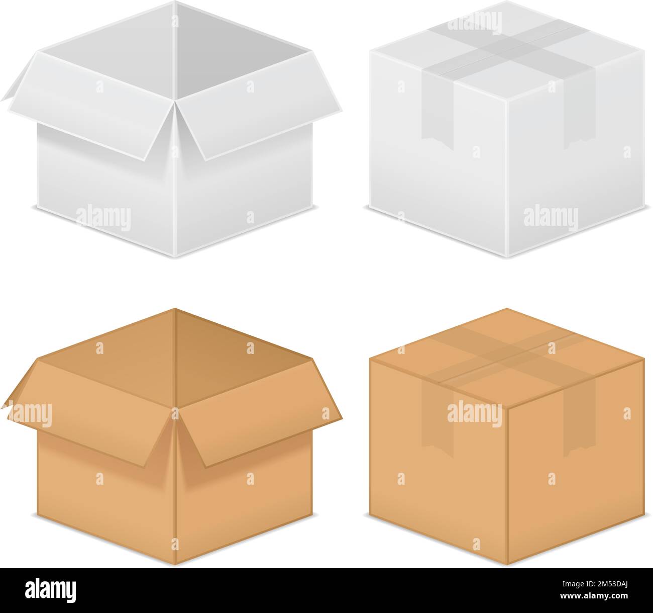 Cardboard boxes, vector eps10 illustration Stock Vector Image & Art - Alamy