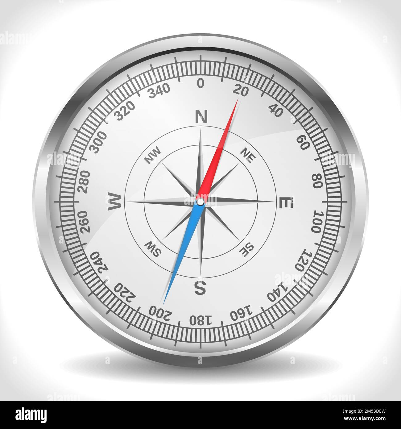Metallic compass vector vectors hi-res stock photography and images - Alamy