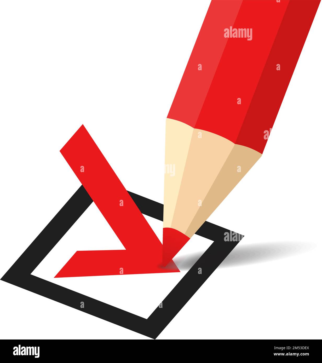 Check list and close up Stock Vector Images - Alamy