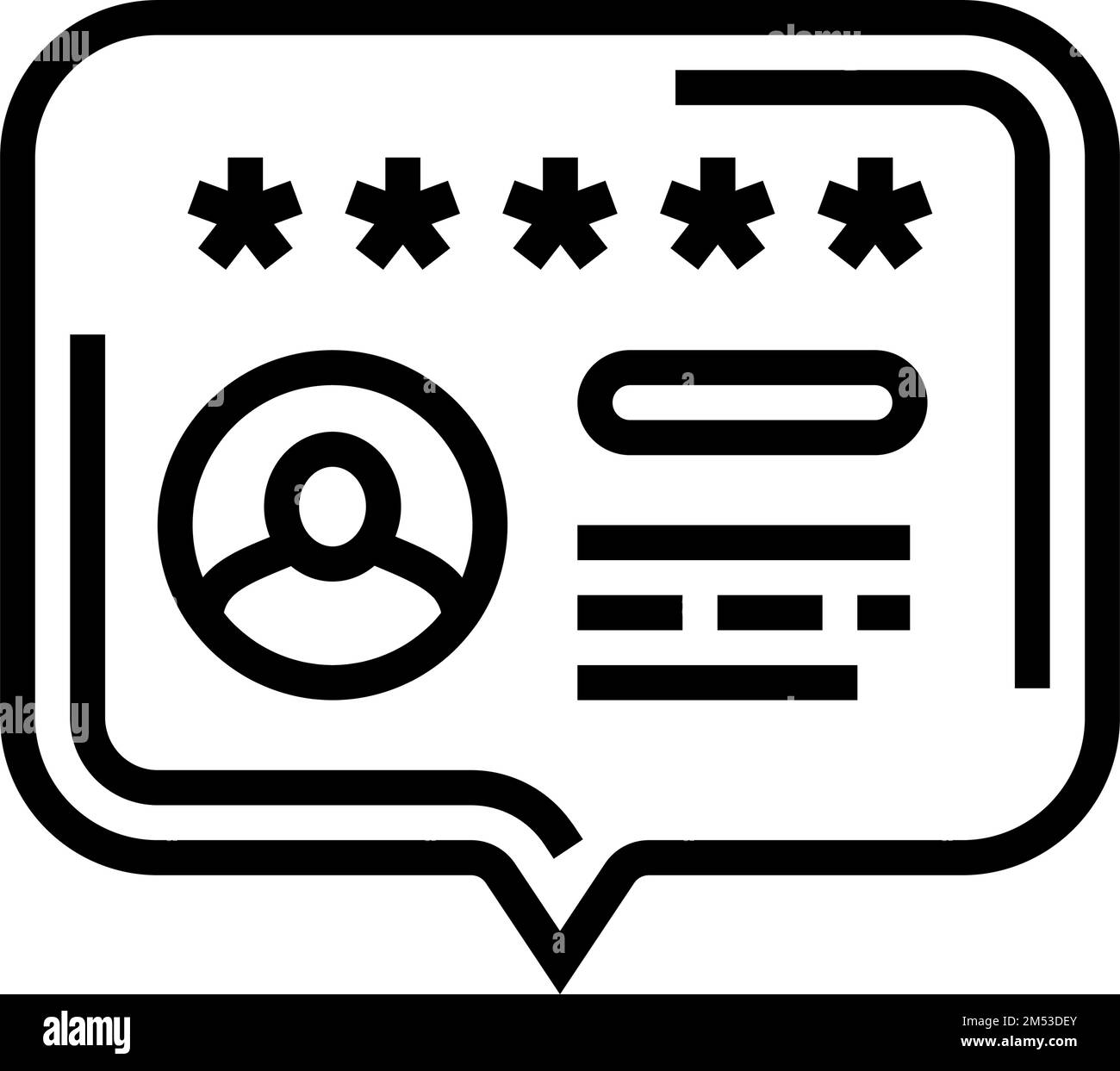 positive testimonial customer line icon vector illustration Stock ...