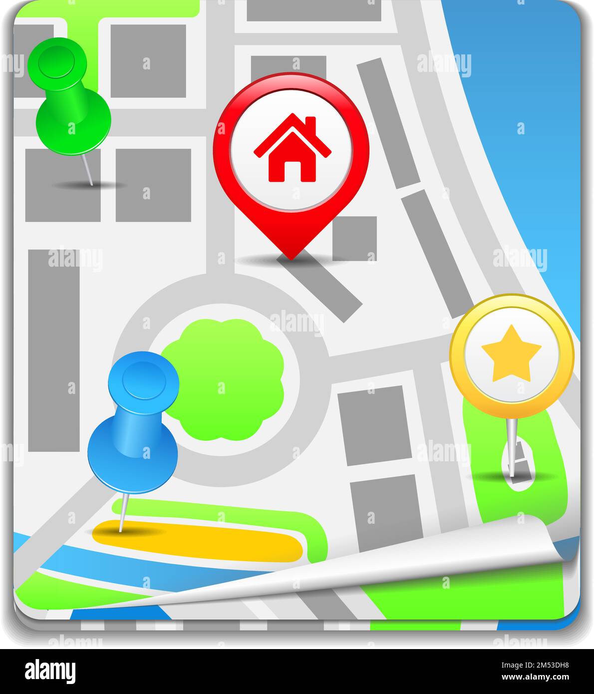 Map Icon, vector eps10 illustration Stock Vector Image & Art - Alamy