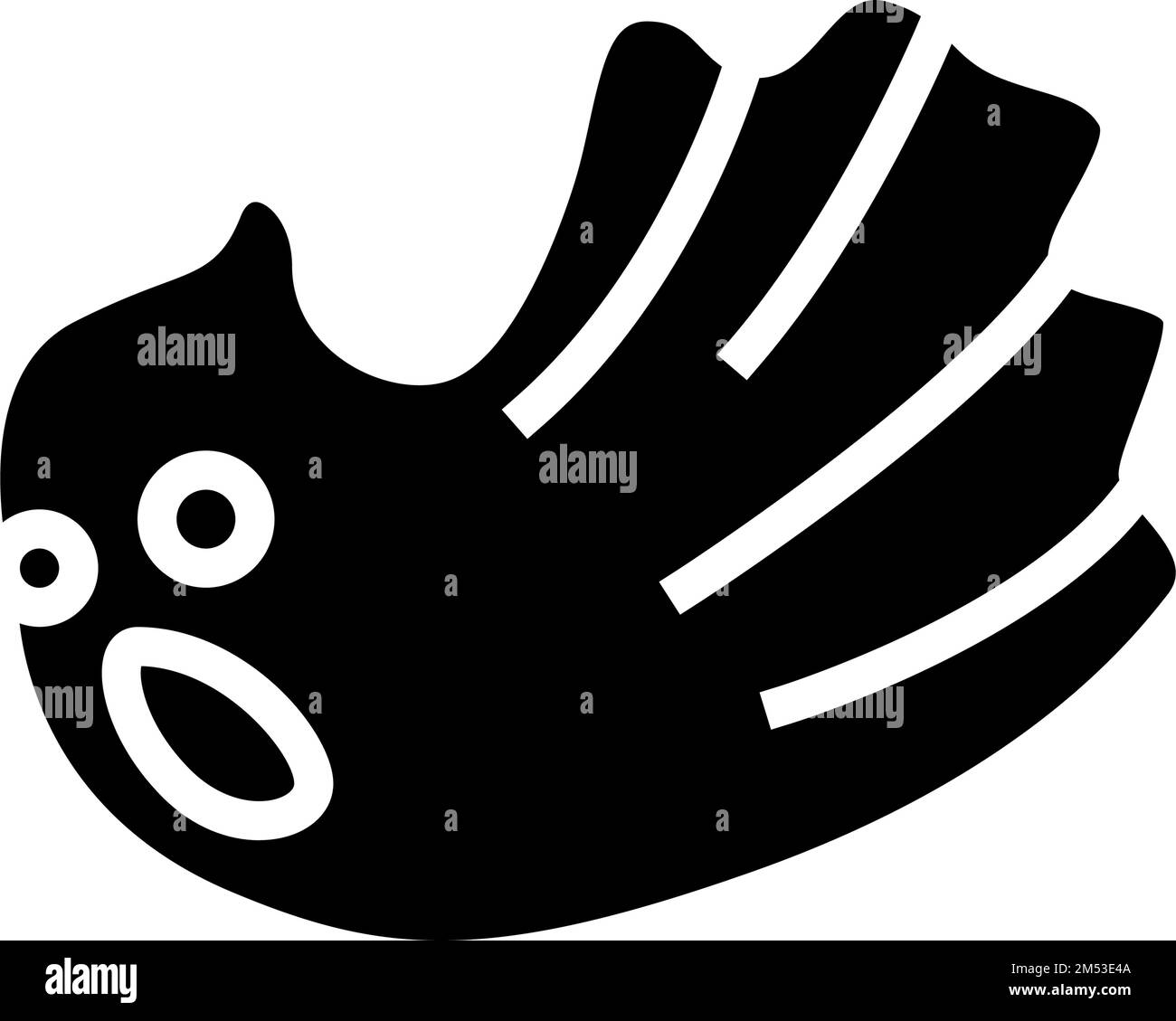 Scary ghost glyph icon Cut Out Stock Images & Pictures - Alamy