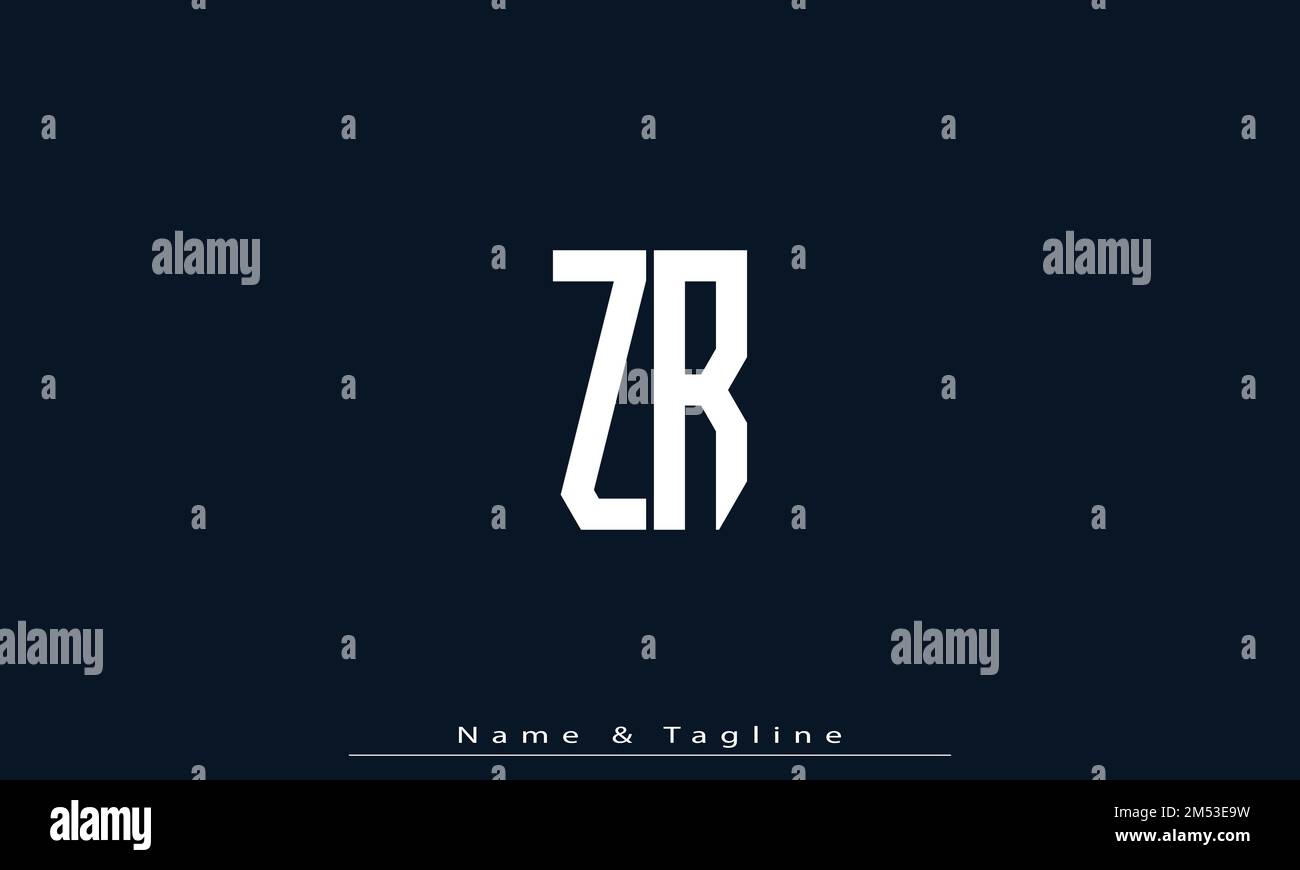 Zr letter logo hi-res stock photography and images - Alamy