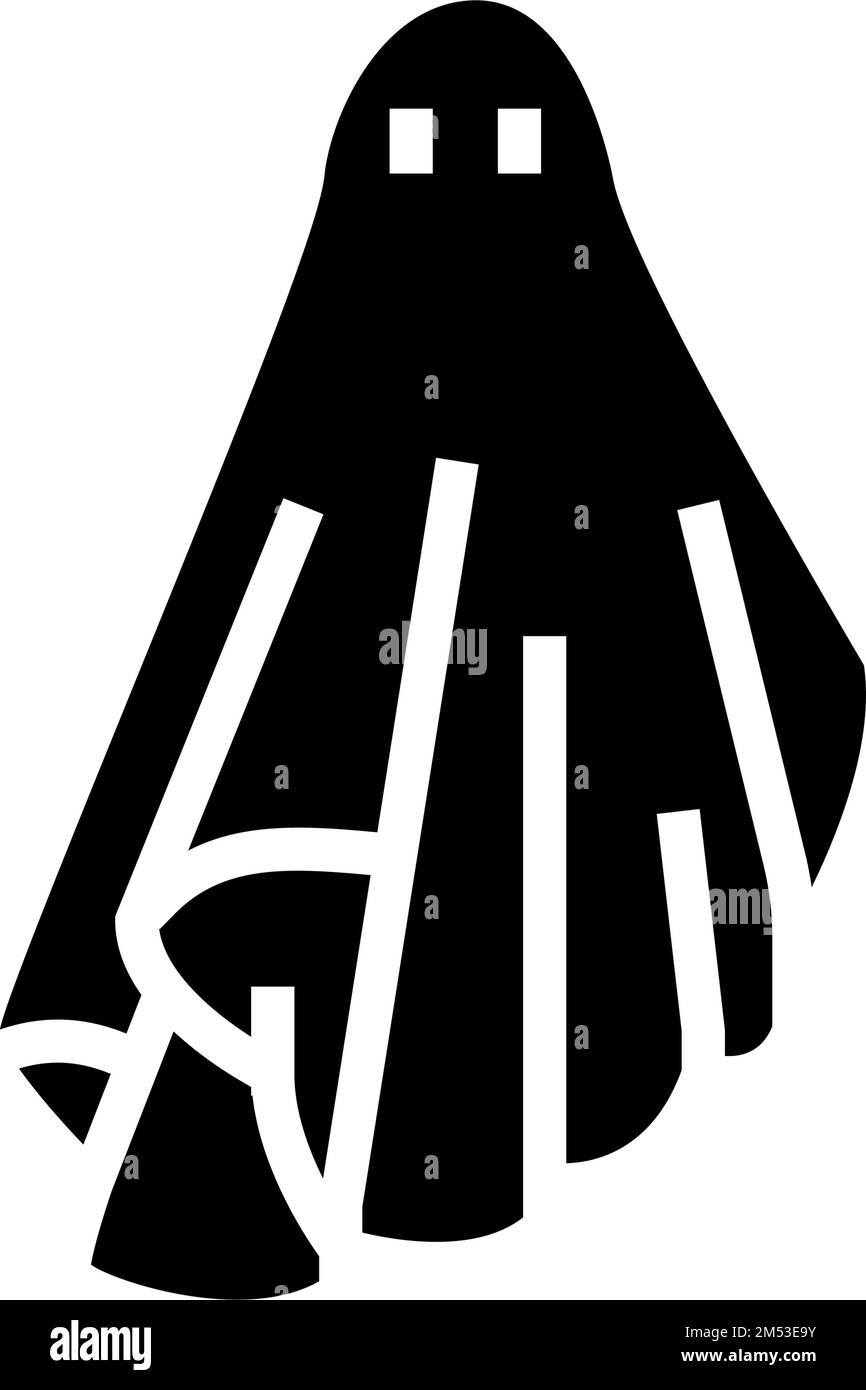 halloween ghost glyph icon vector illustration Stock Vector Image & Art ...