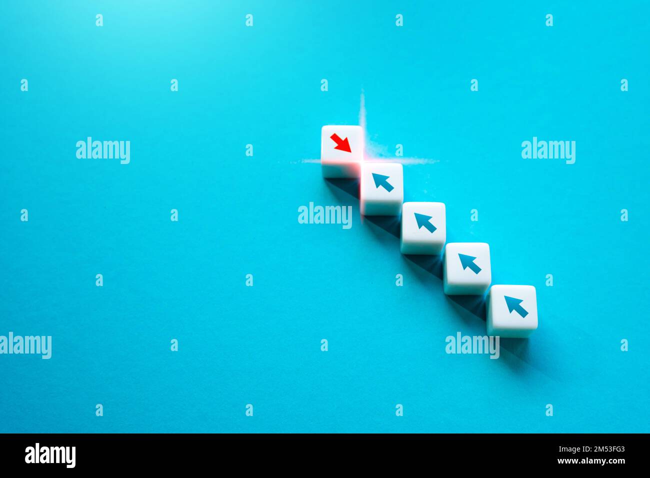 Go against. Conflict of interest, paradigm shift. Resist the majority ...