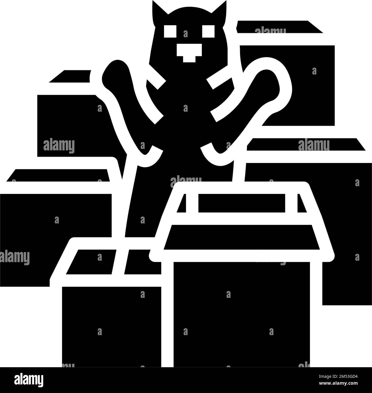 among preposition english glyph icon vector illustration Stock Vector ...