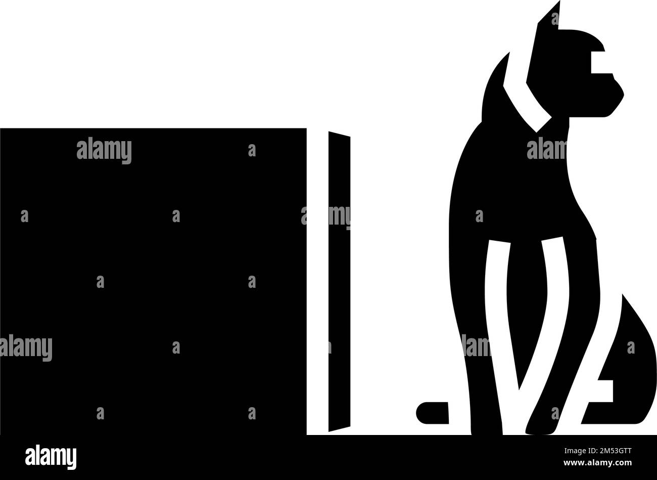 beside preposition english glyph icon vector illustration Stock Vector ...